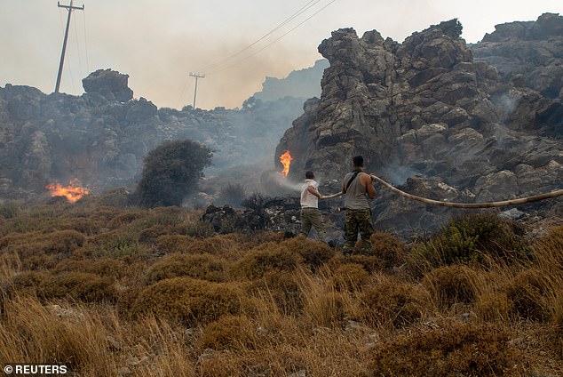 Το Ασκληπειό στις φλόγες. Η φωτιά πάει προς Γεννάδι και Βάτι!! – Νέα ...